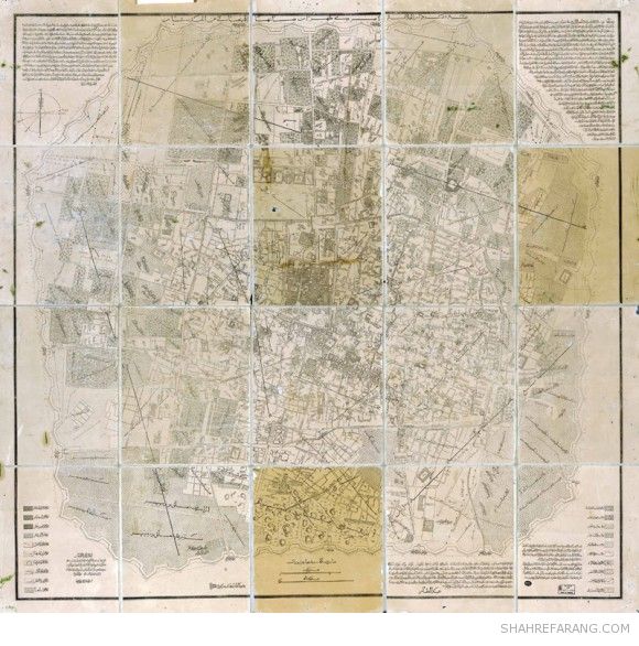 Six Old Maps of Tehran (1848-1925) | ShahreFarang